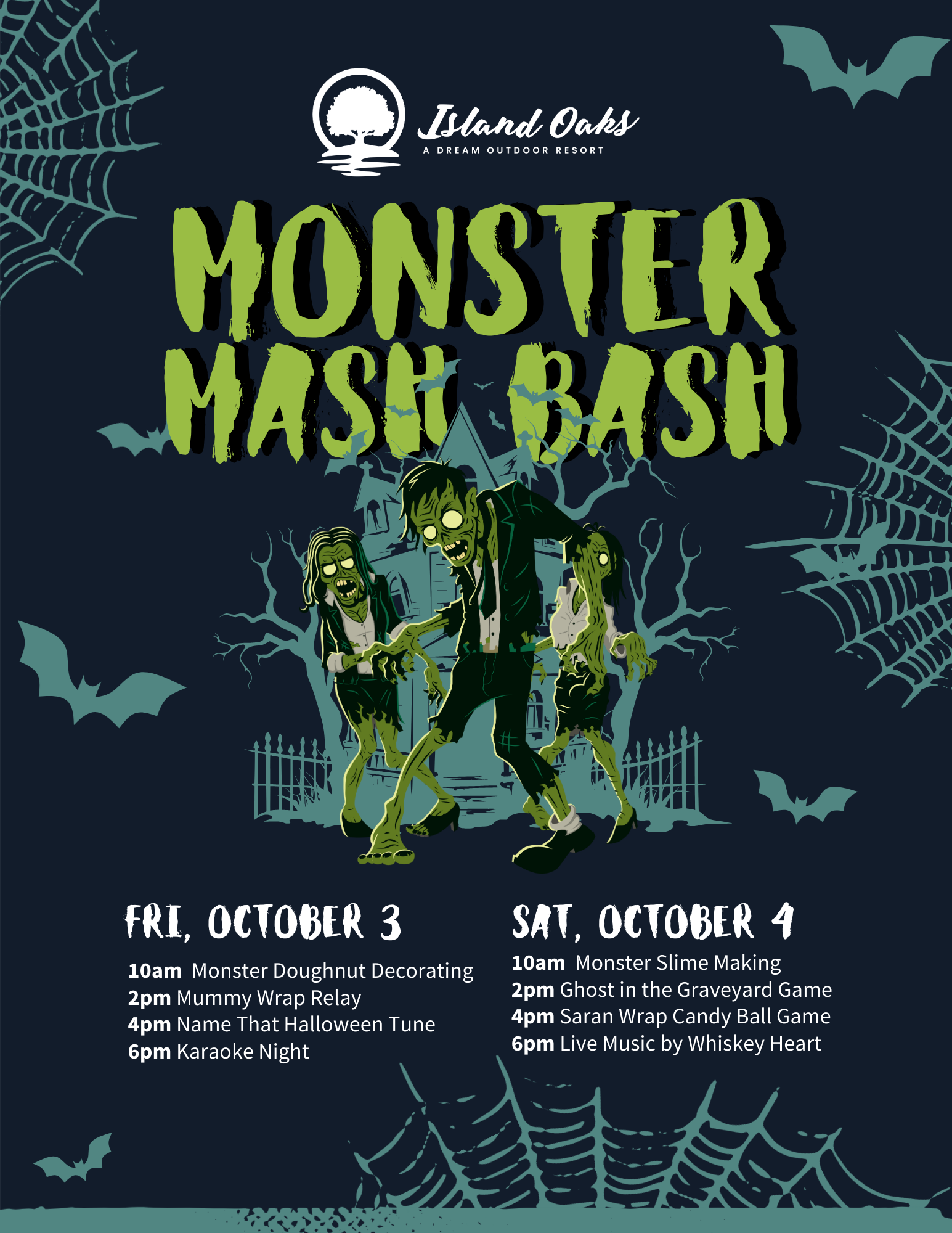 Monster Mash Bash | Island Oaks RV Resort
